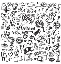 Doodle of a movie Royalty Free Vector Image - VectorStock