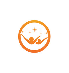 Star community people group logo and symbols Vector Image