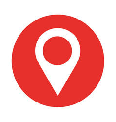 Gps map pointer cartoon Royalty Free Vector Image