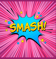 Abstract explosive comic template Royalty Free Vector Image