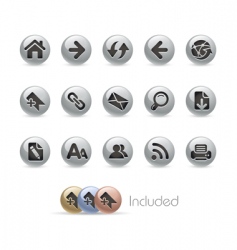 Web navigation icons Royalty Free Vector Image
