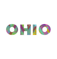 Ohio line art map Royalty Free Vector Image - VectorStock