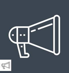 Megaphone or loudspeaker icon in black color Vector Image