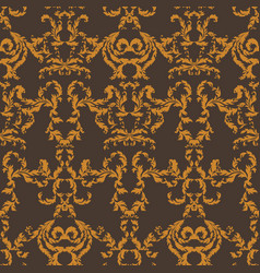 Rococo seamless pattern Royalty Free Vector Image