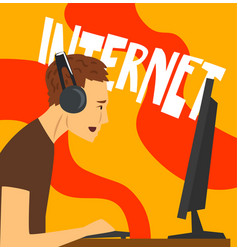 Set people playing game Royalty Free Vector Image