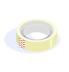 Red sellotape scotch icon cartoon style Royalty Free Vector