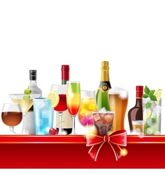 Alcohol borders Royalty Free Vector Image - VectorStock
