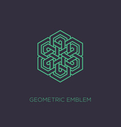 Geometric logo Royalty Free Vector Image - VectorStock