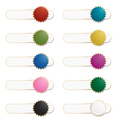 Decorative labels Royalty Free Vector Image - VectorStock