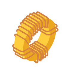 Semiconductor electronic components isometric icon