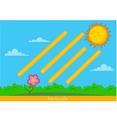 Easter handwriting practice Royalty Free Vector Image