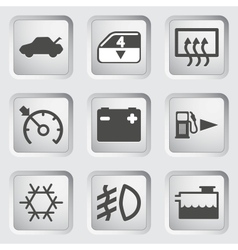 Warning dashboard car icon engine oil level Vector Image
