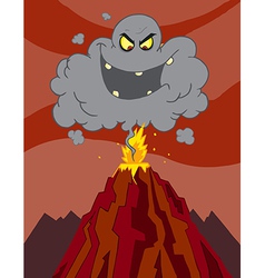 Evil lightning storm cloud Royalty Free Vector Image