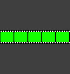 Realistic blank film strip camera roll old retro Vector Image