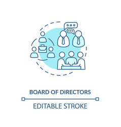 Board directors concept icon business meeting Vector Image