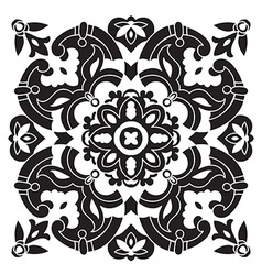 Hand drawing decorative tile pattern Italian Vector Image