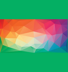 Triangular polygonal rainbow background Royalty Free Vector