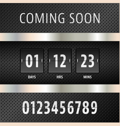 Coming soon countdown website timer template Vector Image
