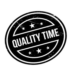 Quality time rubber stamp Royalty Free Vector Image