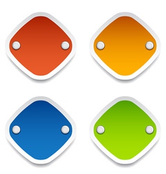 Blank labels Royalty Free Vector Image - VectorStock