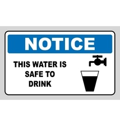 Save water sign Royalty Free Vector Image - VectorStock