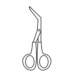 Medical surgical scissor Royalty Free Vector Image