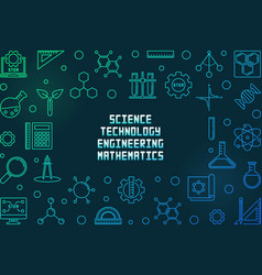 Science technology engineering and math Royalty Free Vector