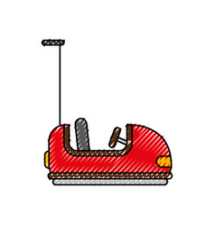 Bumper cars carnival game Royalty Free Vector Image
