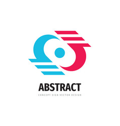 Development abstract shapes - logo design Vector Image