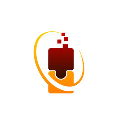 Software solution template set Royalty Free Vector Image