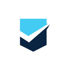 Check shield secure security antivirus verified Vector Image