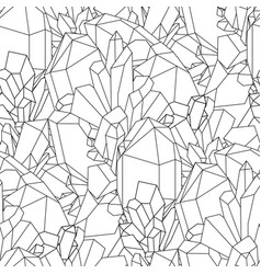 Magic kingdom black and white seamless pattern Vector Image