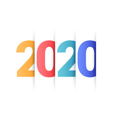 Text design 2020 Royalty Free Vector Image - VectorStock