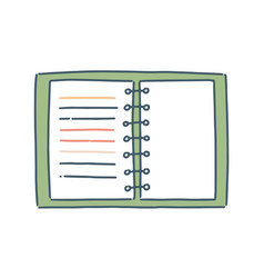 Cartoon note pad Royalty Free Vector Image - VectorStock
