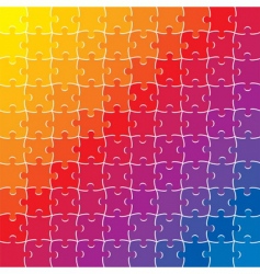 Rainbow puzzle background Royalty Free Vector Image