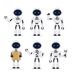 Smiling robot Royalty Free Vector Image - VectorStock