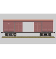 Boxcar with freight Royalty Free Vector Image - VectorStock