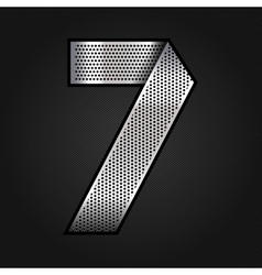 Letter metal chrome ribbon - Mathematical signs Vector Image