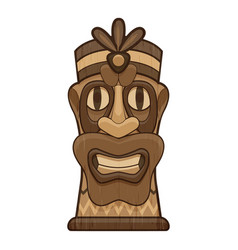 Totem idol icon cartoon style Royalty Free Vector Image