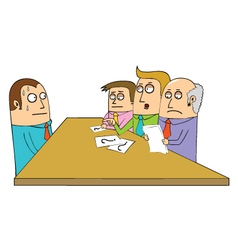 Failed interview Royalty Free Vector Image - VectorStock