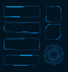 Futuristic user interface Royalty Free Vector Image