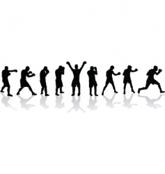 Boxing arrow background Royalty Free Vector Image