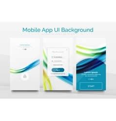 Mobile background ui Royalty Free Vector Image