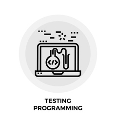 Programme settings cartoon icon Royalty Free Vector Image