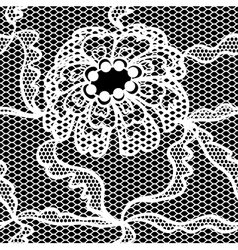 Lace fabric seamless pattern Royalty Free Vector Image