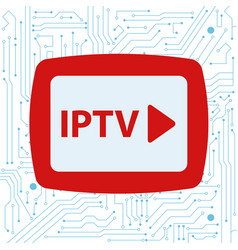 Tv box iptv icon Royalty Free Vector Image - VectorStock