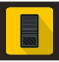 Computer system unit icon outline style Royalty Free Vector