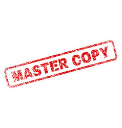 Scratched textured master copy stamp seal Vector Image