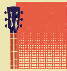 Vintage poster retro background on old paper Vector Image