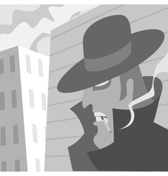 Suspicious man Royalty Free Vector Image - VectorStock